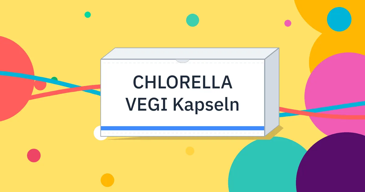 Symbolbild: Packung mit der Aufschrift CHLORELLA VEGI Kapseln (PZN 03838175) – Verfügbarkeit und Bezug in Apotheken in Frankfurt am Main