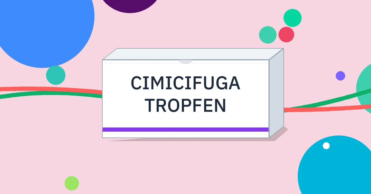Symbolbild: Packung mit der Aufschrift CIMICIFUGA TROPFEN (PZN 18780748) – Verfügbarkeit und Bezug in Apotheken in Frankfurt am Main