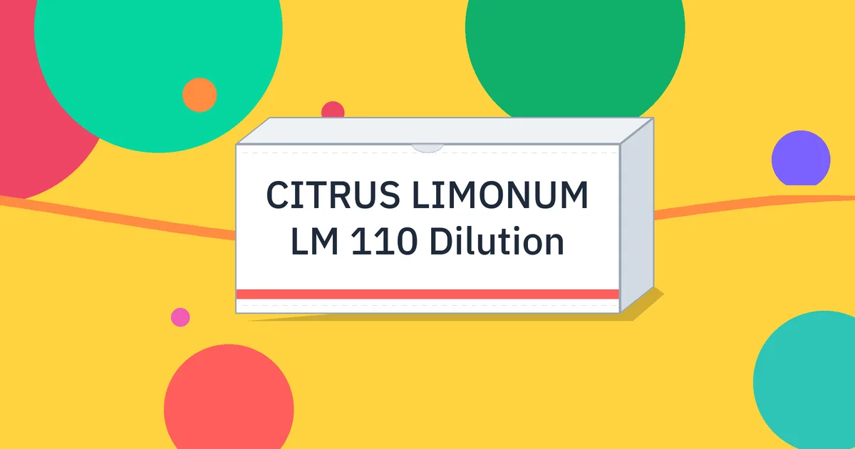Symbolbild: Packung mit der Aufschrift CITRUS LIMONUM LM 110 Dilution (PZN 13447211) – Verfügbarkeit und Bezug in Apotheken in Frankfurt am Main