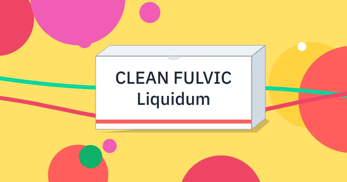Symbolbild: Packung mit der Aufschrift CLEAN FULVIC Liquidum (PZN 17917116) – Verfügbarkeit und Bezug in Apotheken in Frankfurt am Main
