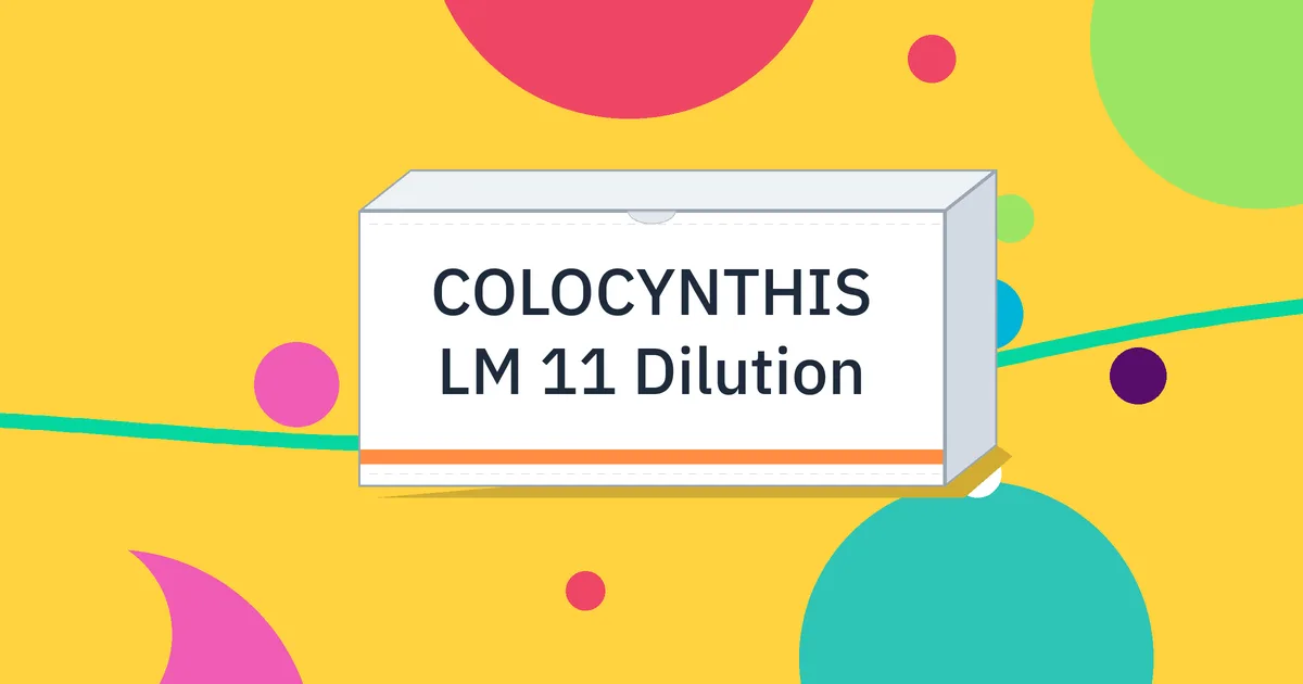 Symbolbild: Packung mit der Aufschrift COLOCYNTHIS LM 11 Dilution (PZN 12832639) – Verfügbarkeit und Bezug in Apotheken in Frankfurt am Main