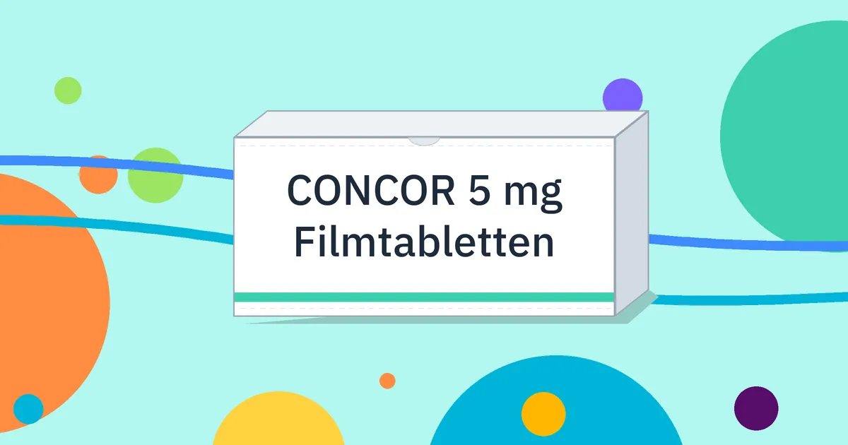Symbolbild: Packung mit der Aufschrift CONCOR 5 mg Filmtabletten (PZN 02091573) – Verfügbarkeit und Bezug in Apotheken in Frankfurt am Main