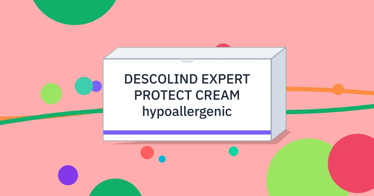 Symbolbild: Packung mit der Aufschrift DESCOLIND EXPERT PROTECT CREAM hypoallergenic (PZN 16674901) – Verfügbarkeit und Bezug in Apotheken in Frankfurt am Main