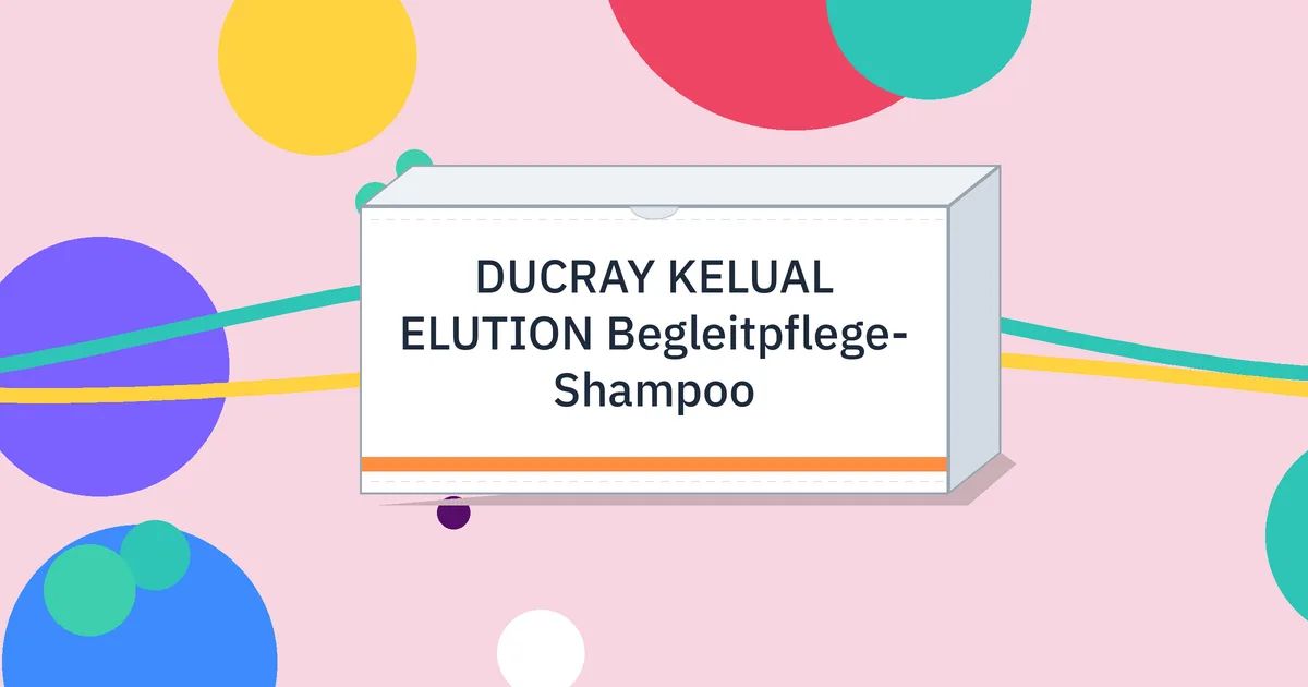 Symbolbild: Packung mit der Aufschrift DUCRAY KELUAL ELUTION Begleitpflege-Shampoo (PZN 19797478) – Verfügbarkeit und Bezug in Apotheken in Frankfurt am Main