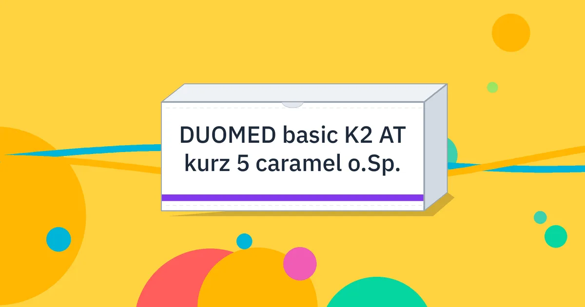 Symbolbild: Packung mit der Aufschrift DUOMED basic K2 AT kurz 5 caramel o.Sp. (PZN 20906292) – Verfügbarkeit und Bezug in Apotheken in Frankfurt am Main