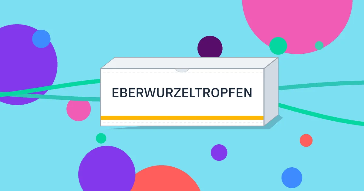 Symbolbild: Packung mit der Aufschrift EBERWURZELTROPFEN (PZN 11866493) – Verfügbarkeit und Bezug in Apotheken in Frankfurt am Main