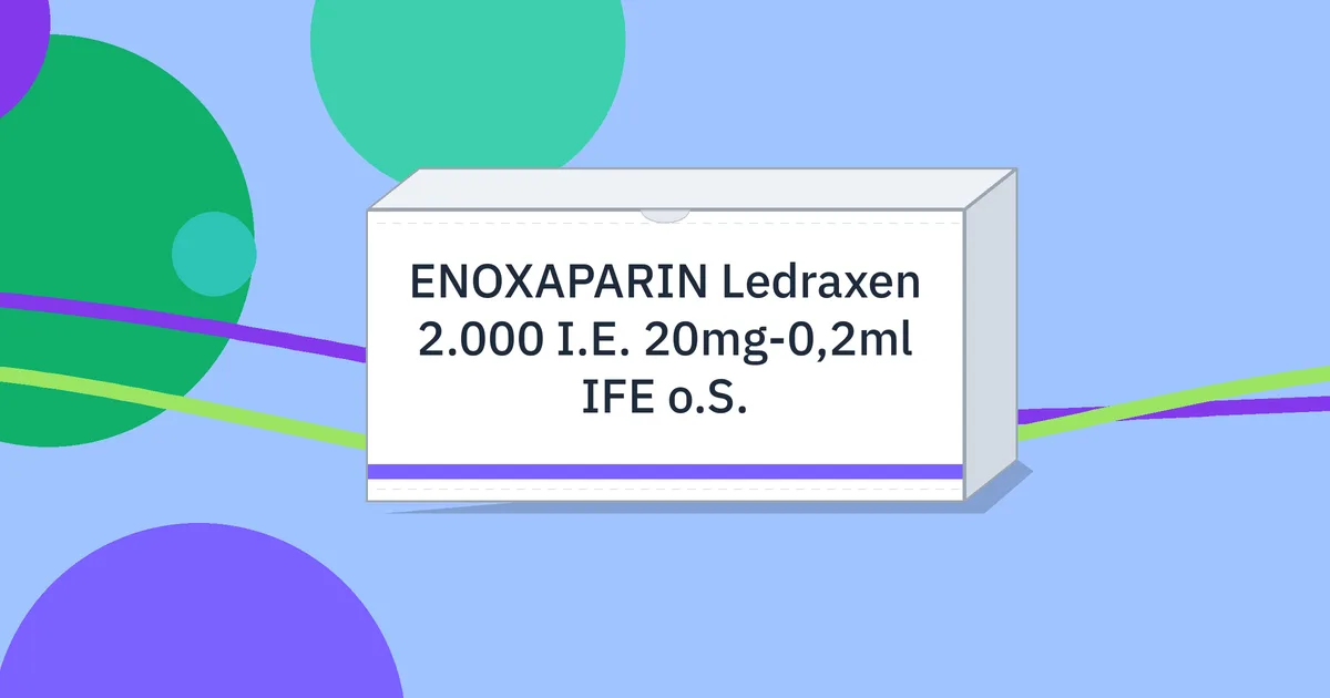 Symbolbild: Packung mit der Aufschrift ENOXAPARIN Ledraxen 2.000 I.E. 20mg-0,2ml IFE o.S. (PZN 18861731) – Verfügbarkeit und Bezug in Apotheken in Frankfurt am Main