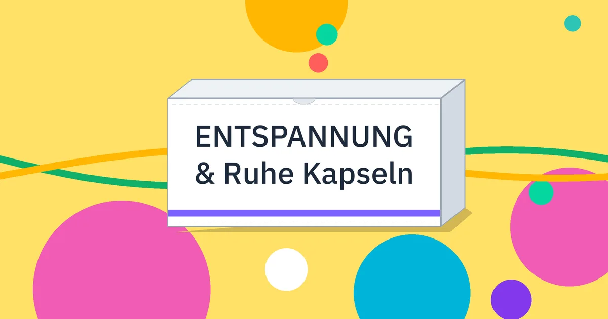 Symbolbild: Packung mit der Aufschrift ENTSPANNUNG & Ruhe Kapseln (PZN 18458900) – Verfügbarkeit und Bezug in Apotheken in Frankfurt am Main