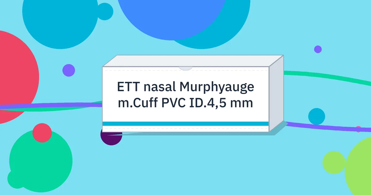 Symbolbild: Packung mit der Aufschrift ETT nasal Murphyauge m.Cuff PVC ID.4,5 mm (PZN 19121309) – Verfügbarkeit und Bezug in Apotheken in Frankfurt am Main