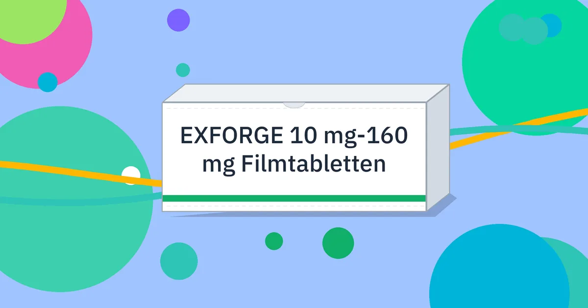 Symbolbild: Packung mit der Aufschrift EXFORGE 10 mg-160 mg Filmtabletten (PZN 09543506) – Verfügbarkeit und Bezug in Apotheken in Frankfurt am Main
