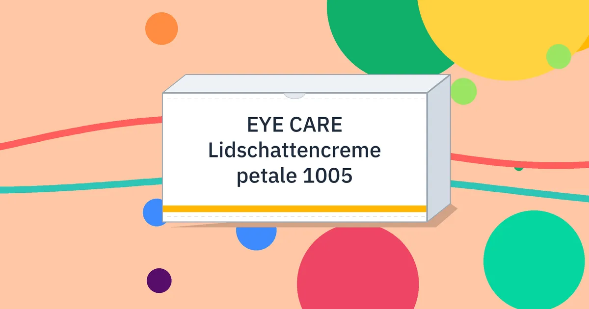 Symbolbild: Packung mit der Aufschrift EYE CARE Lidschattencreme petale 1005 (PZN 20582642) – Verfügbarkeit und Bezug in Apotheken in Frankfurt am Main