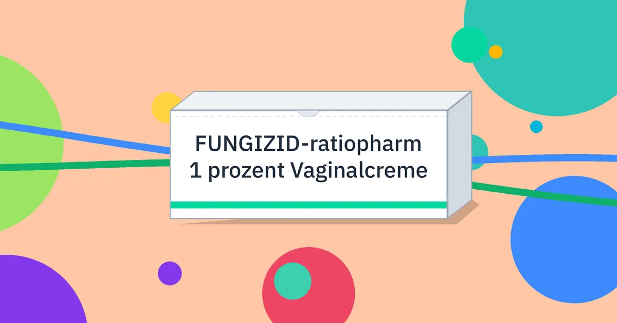 Symbolbild: Packung mit der Aufschrift FUNGIZID-ratiopharm 1 prozent Vaginalcreme (PZN 04021269) – Verfügbarkeit und Bezug in Apotheken in Frankfurt am Main