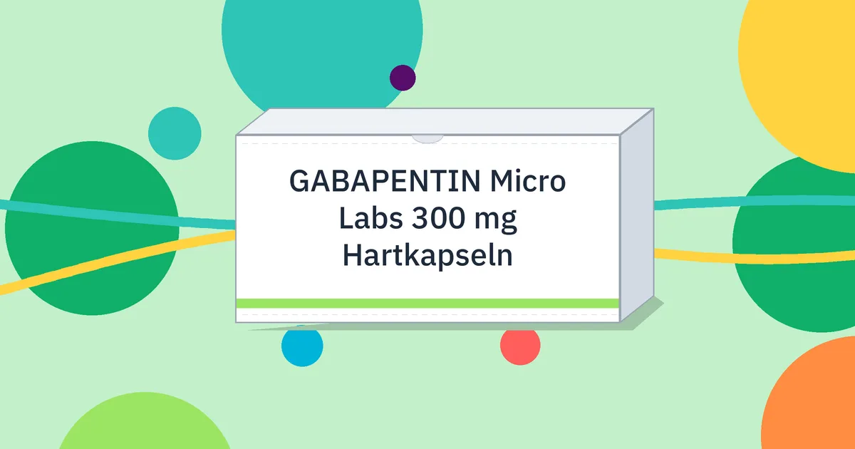 Symbolbild: Packung mit der Aufschrift GABAPENTIN Micro Labs 300 mg Hartkapseln (PZN 10517106) – Verfügbarkeit und Bezug in Apotheken in Frankfurt am Main