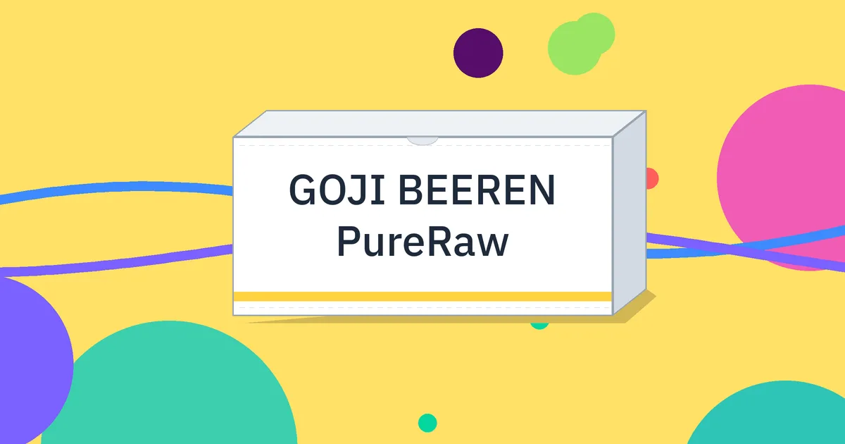 Symbolbild: Packung mit der Aufschrift GOJI BEEREN PureRaw (PZN 16806001) – Verfügbarkeit und Bezug in Apotheken in Frankfurt am Main