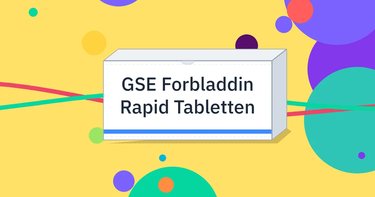 Symbolbild: Packung mit der Aufschrift GSE Forbladdin Rapid Tabletten (PZN 18833870) – Verfügbarkeit und Bezug in Apotheken in Frankfurt am Main