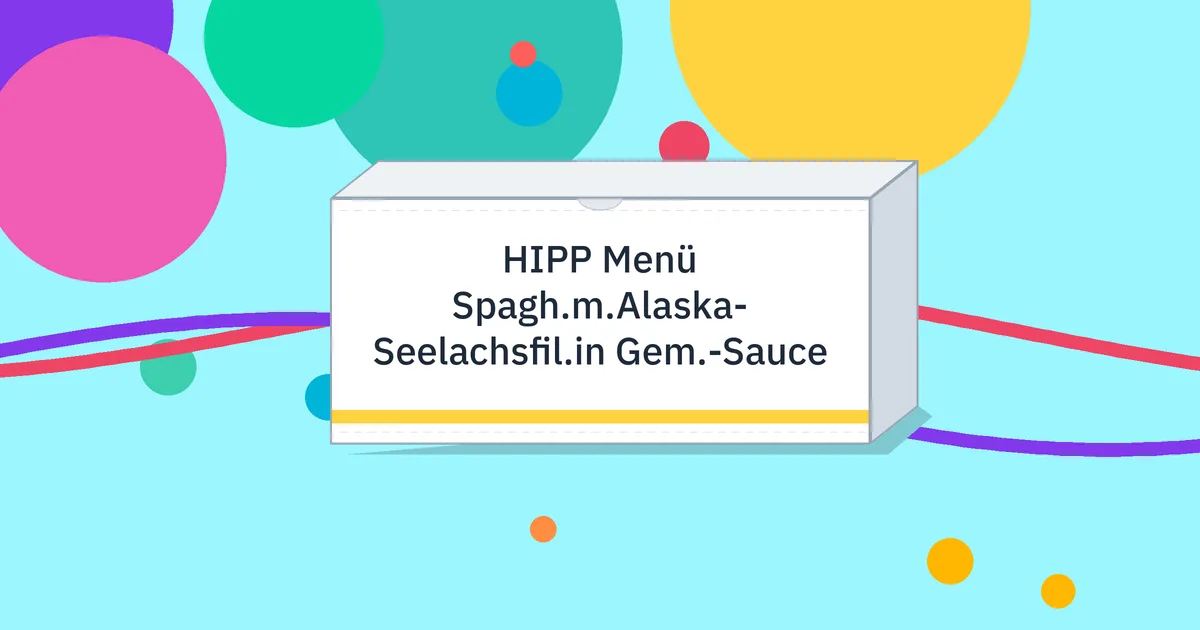 Symbolbild: Packung mit der Aufschrift HIPP Menü Spagh.m.Alaska-Seelachsfil.in Gem.-Sauce (PZN 03865976) – Verfügbarkeit und Bezug in Apotheken in Frankfurt am Main