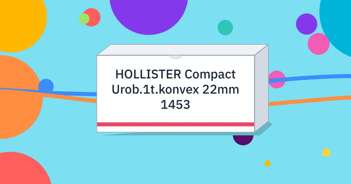 Symbolbild: Packung mit der Aufschrift HOLLISTER Compact Urob.1t.konvex 22mm 1453 (PZN 07238259) – Verfügbarkeit und Bezug in Apotheken in Frankfurt am Main