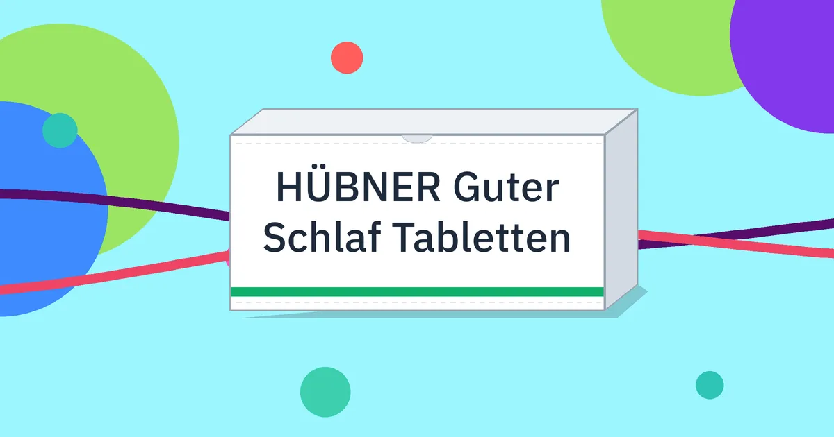 Symbolbild: Packung mit der Aufschrift HÜBNER Guter Schlaf Tabletten (PZN 20038654) – Verfügbarkeit und Bezug in Apotheken in Frankfurt am Main