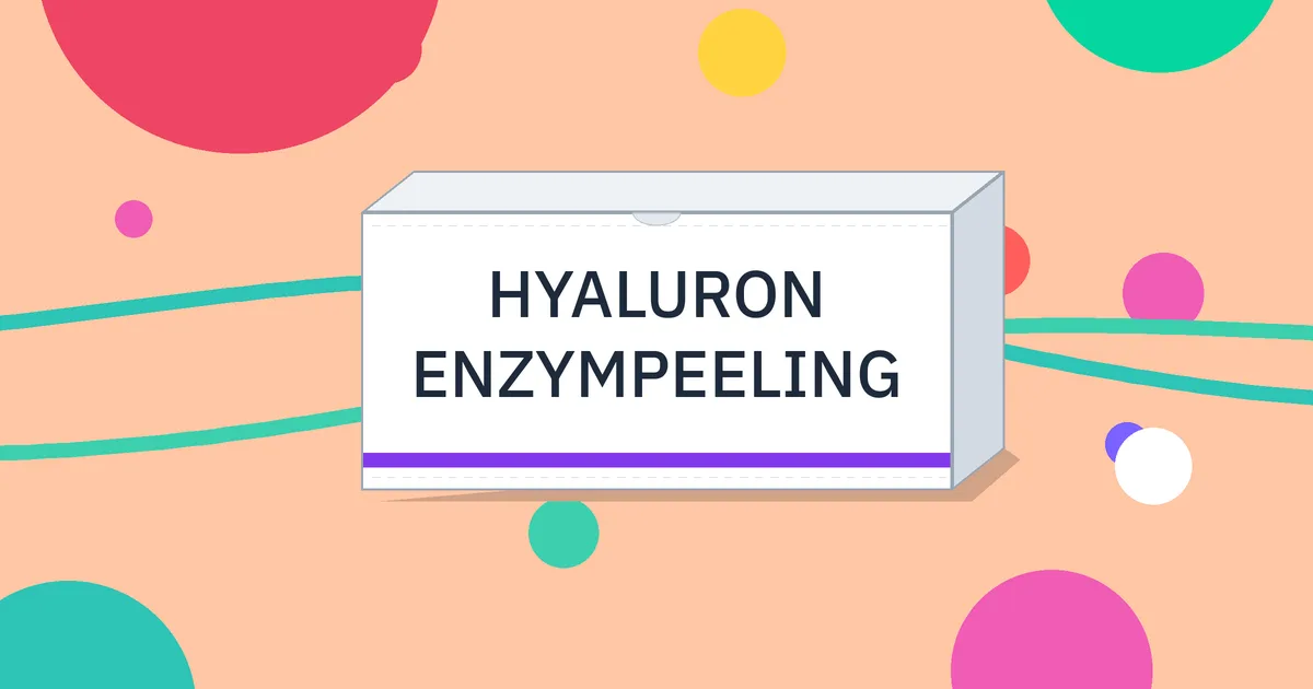 Symbolbild: Packung mit der Aufschrift HYALURON ENZYMPEELING (PZN 17438114) – Verfügbarkeit und Bezug in Apotheken in Frankfurt am Main