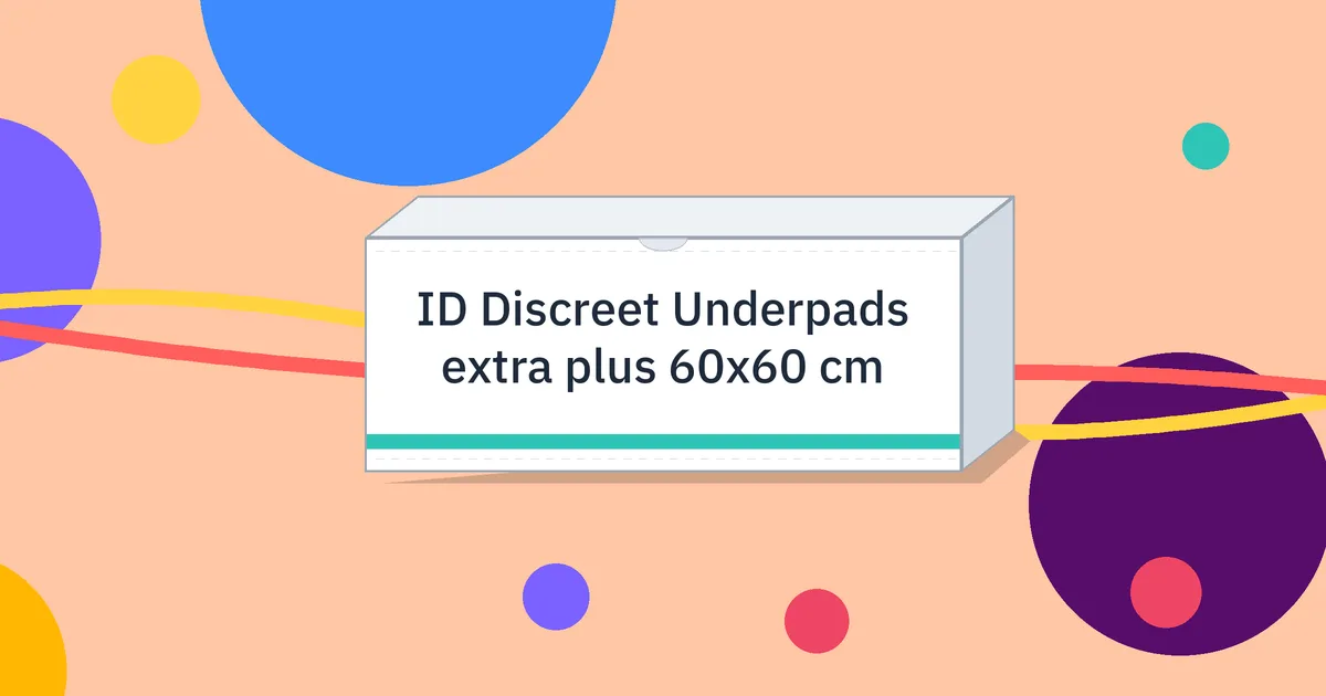 Symbolbild: Packung mit der Aufschrift ID Discreet Underpads extra plus 60x60 cm (PZN 19427801) – Verfügbarkeit und Bezug in Apotheken in Frankfurt am Main