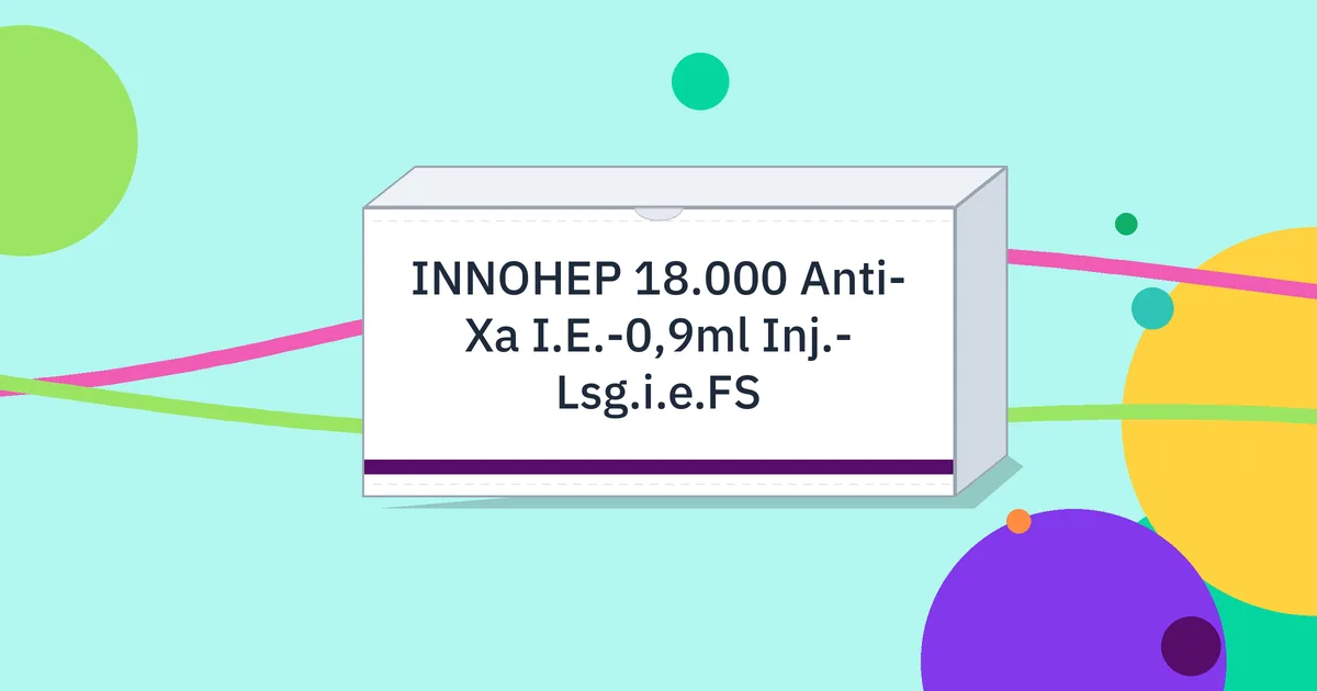 Symbolbild: Packung mit der Aufschrift INNOHEP 18.000 Anti-Xa I.E.-0,9ml Inj.-Lsg.i.e.FS (PZN 17834548) – Verfügbarkeit und Bezug in Apotheken in Frankfurt am Main