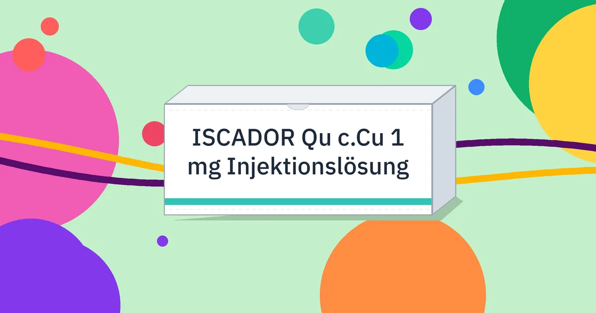 Symbolbild: Packung mit der Aufschrift ISCADOR Qu c.Cu 1 mg Injektionslösung (PZN 01386220) – Verfügbarkeit und Bezug in Apotheken in Frankfurt am Main