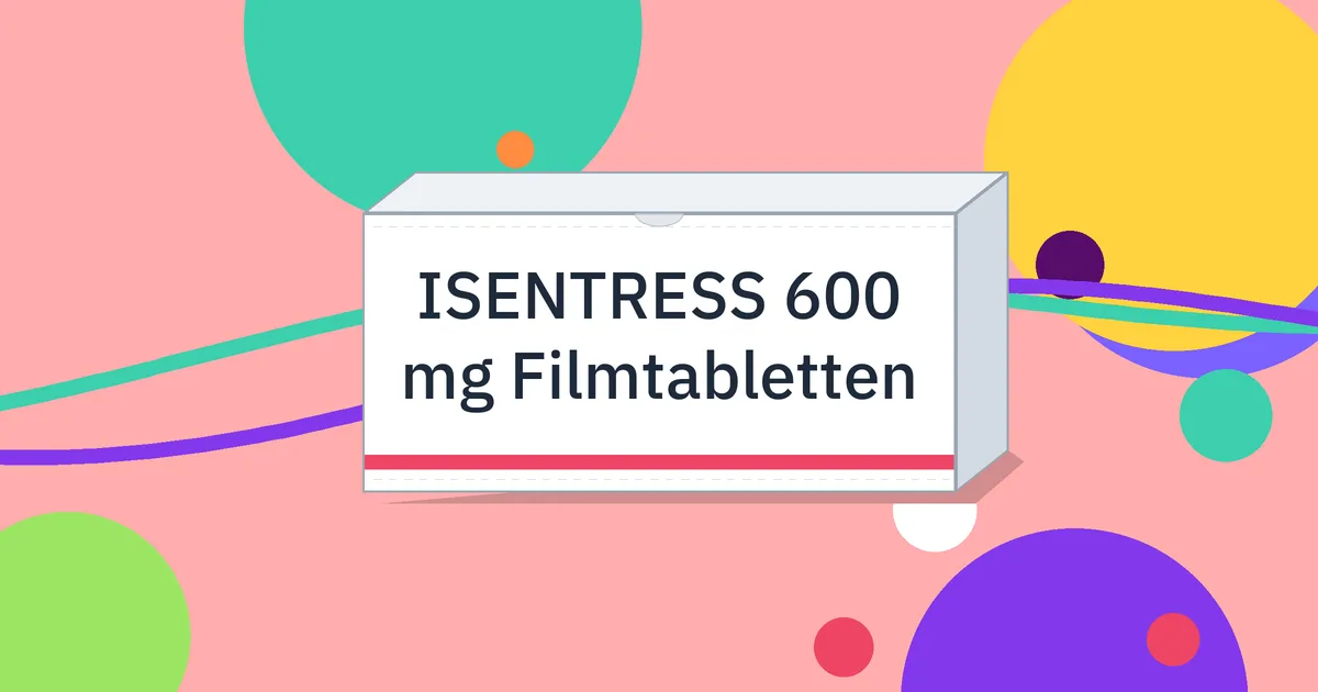 Symbolbild: Packung mit der Aufschrift ISENTRESS 600 mg Filmtabletten (PZN 16675332) – Verfügbarkeit und Bezug in Apotheken in Frankfurt am Main