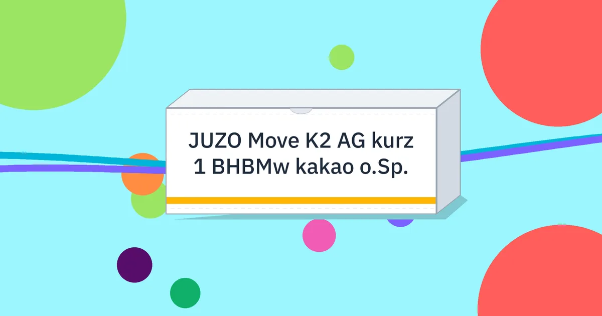 Symbolbild: Packung mit der Aufschrift JUZO Move K2 AG kurz 1 BHBMw kakao o.Sp. (PZN 18562431) – Verfügbarkeit und Bezug in Apotheken in Frankfurt am Main