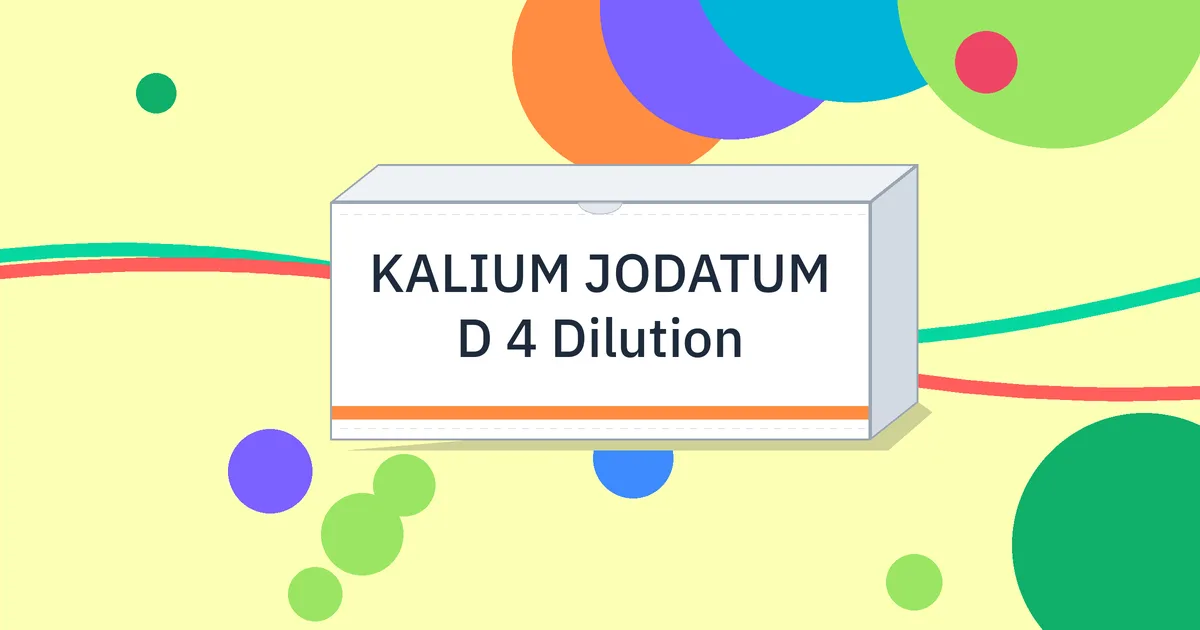 Symbolbild: Packung mit der Aufschrift KALIUM JODATUM D 4 Dilution (PZN 01775341) – Verfügbarkeit und Bezug in Apotheken in Frankfurt am Main