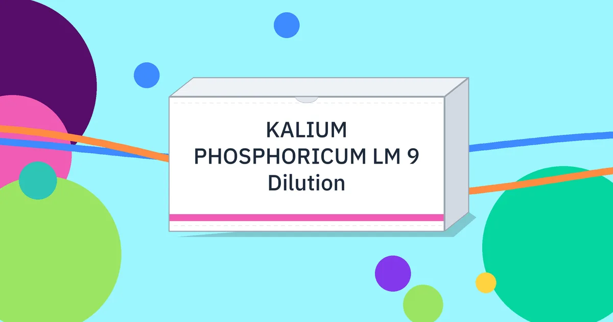 Symbolbild: Packung mit der Aufschrift KALIUM PHOSPHORICUM LM 9 Dilution (PZN 12924525) – Verfügbarkeit und Bezug in Apotheken in Frankfurt am Main