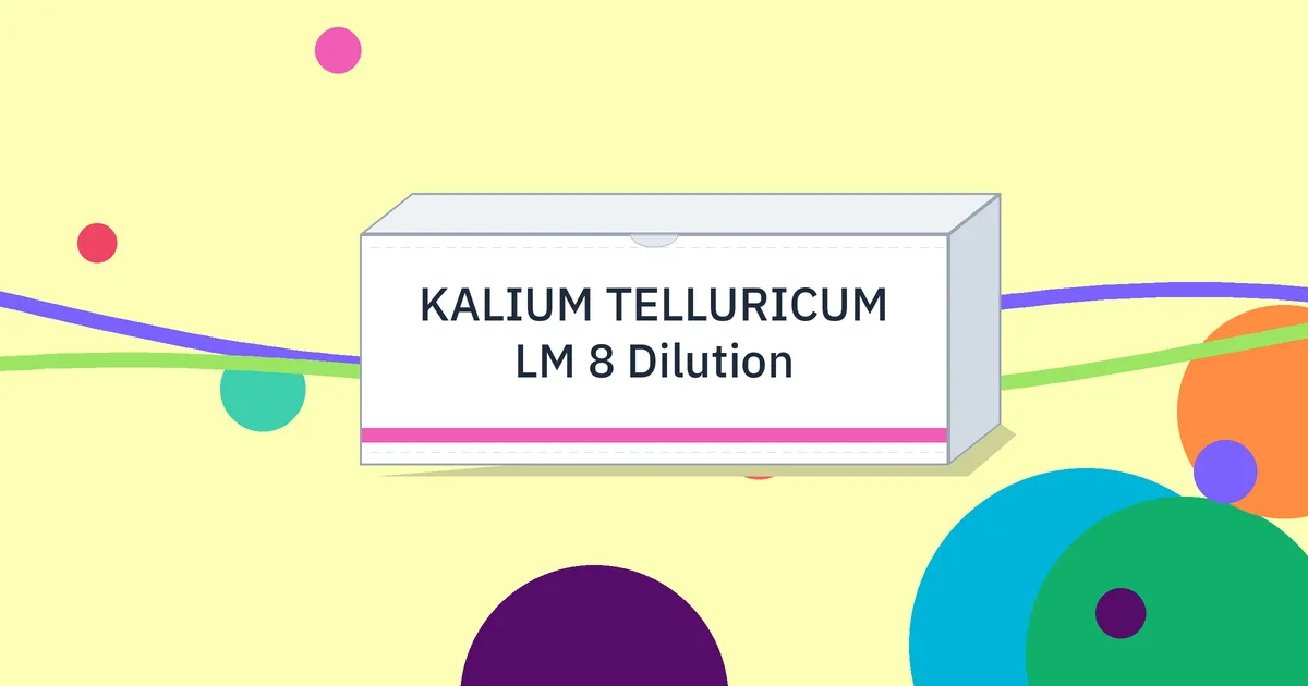 Symbolbild: Packung mit der Aufschrift KALIUM TELLURICUM LM 8 Dilution (PZN 12927185) – Verfügbarkeit und Bezug in Apotheken in Frankfurt am Main