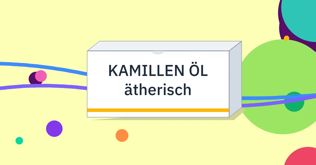 Symbolbild: Packung mit der Aufschrift KAMILLEN ÖL ätherisch (PZN 17386819) – Verfügbarkeit und Bezug in Apotheken in Frankfurt am Main