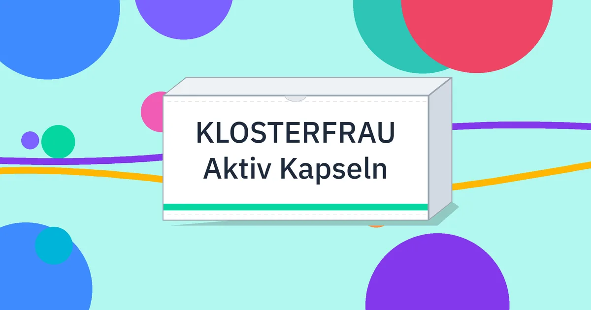 Symbolbild: Packung mit der Aufschrift KLOSTERFRAU Aktiv Kapseln (PZN 00470088) – Verfügbarkeit und Bezug in Apotheken in Frankfurt am Main