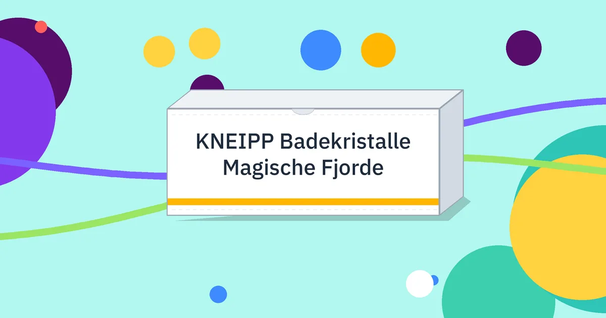 Symbolbild: Packung mit der Aufschrift KNEIPP Badekristalle Magische Fjorde (PZN 19801553) – Verfügbarkeit und Bezug in Apotheken in Frankfurt am Main