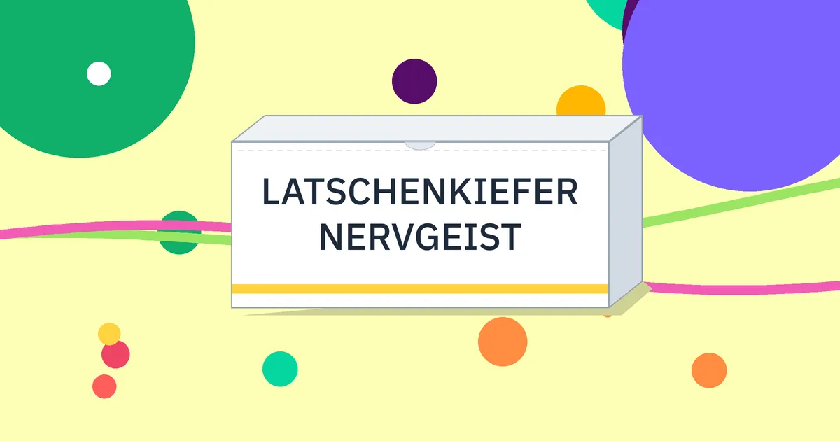Symbolbild: Packung mit der Aufschrift LATSCHENKIEFER NERVGEIST (PZN 08700487) – Verfügbarkeit und Bezug in Apotheken in Frankfurt am Main