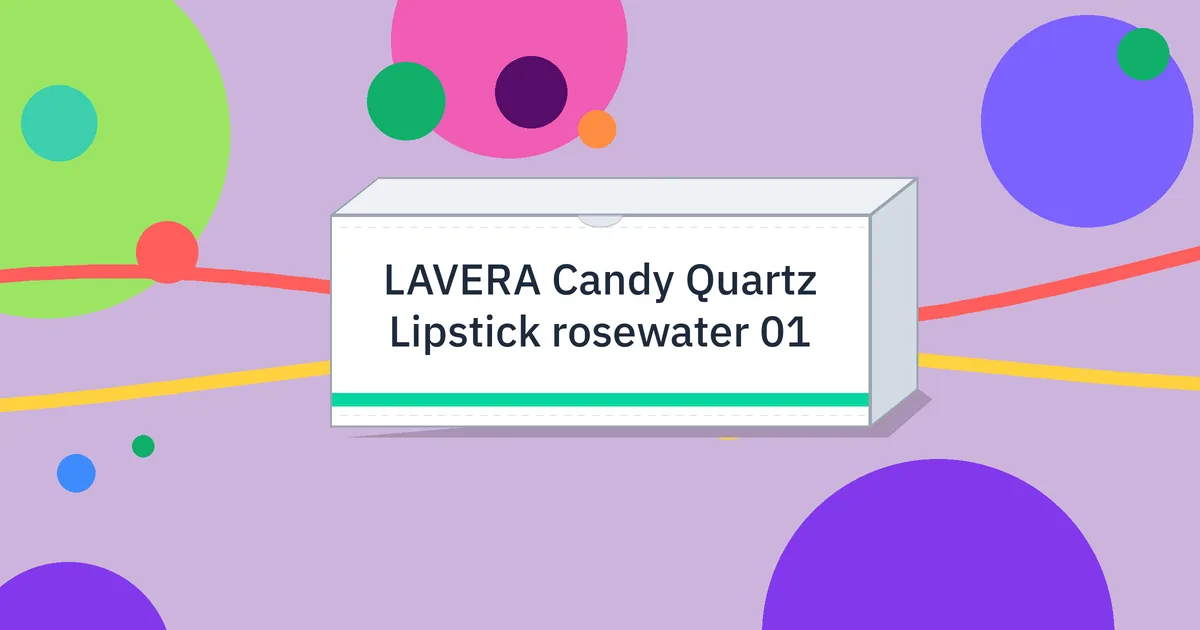 Symbolbild: Packung mit der Aufschrift LAVERA Candy Quartz Lipstick rosewater 01 (PZN 18096992) – Verfügbarkeit und Bezug in Apotheken in Frankfurt am Main