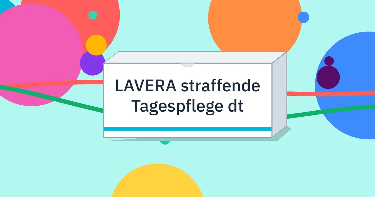 Symbolbild: Packung mit der Aufschrift LAVERA straffende Tagespflege dt (PZN 17502763) – Verfügbarkeit und Bezug in Apotheken in Frankfurt am Main