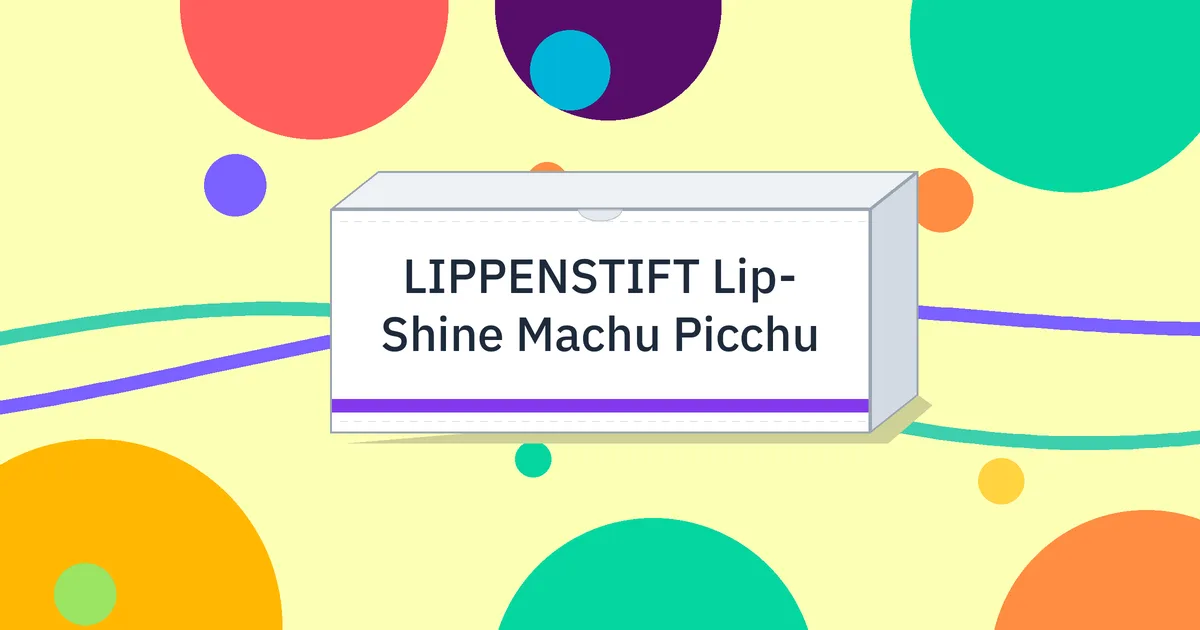 Symbolbild: Packung mit der Aufschrift LIPPENSTIFT Lip-Shine Machu Picchu (PZN 19169150) – Verfügbarkeit und Bezug in Apotheken in Frankfurt am Main