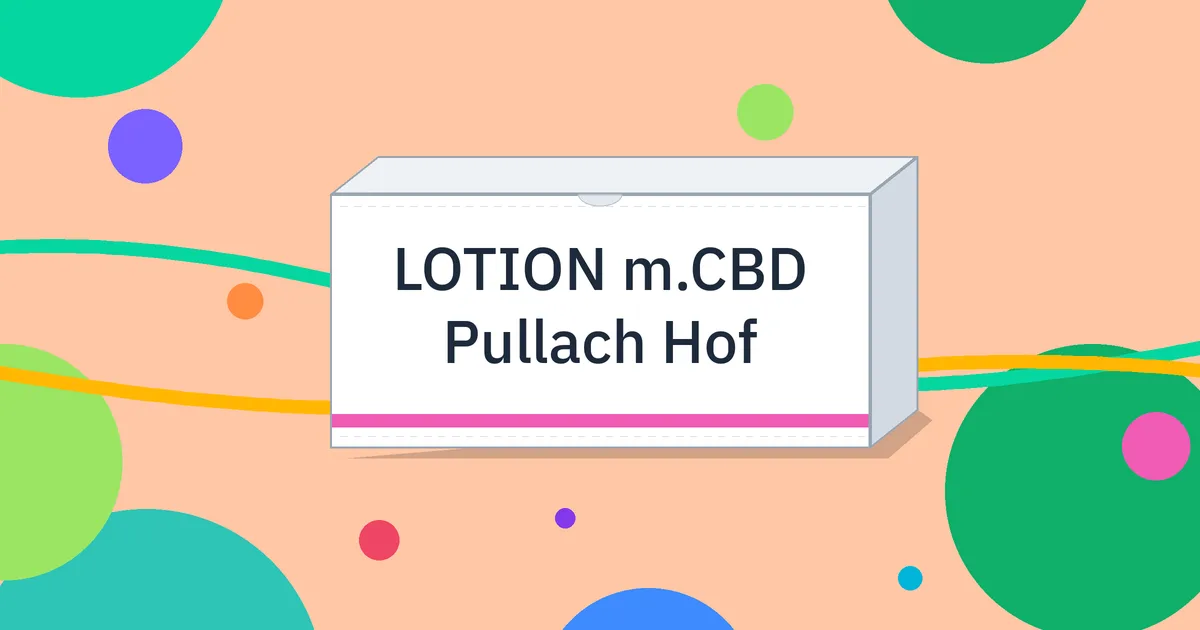 Symbolbild: Packung mit der Aufschrift LOTION m.CBD Pullach Hof (PZN 17535923) – Verfügbarkeit und Bezug in Apotheken in Frankfurt am Main