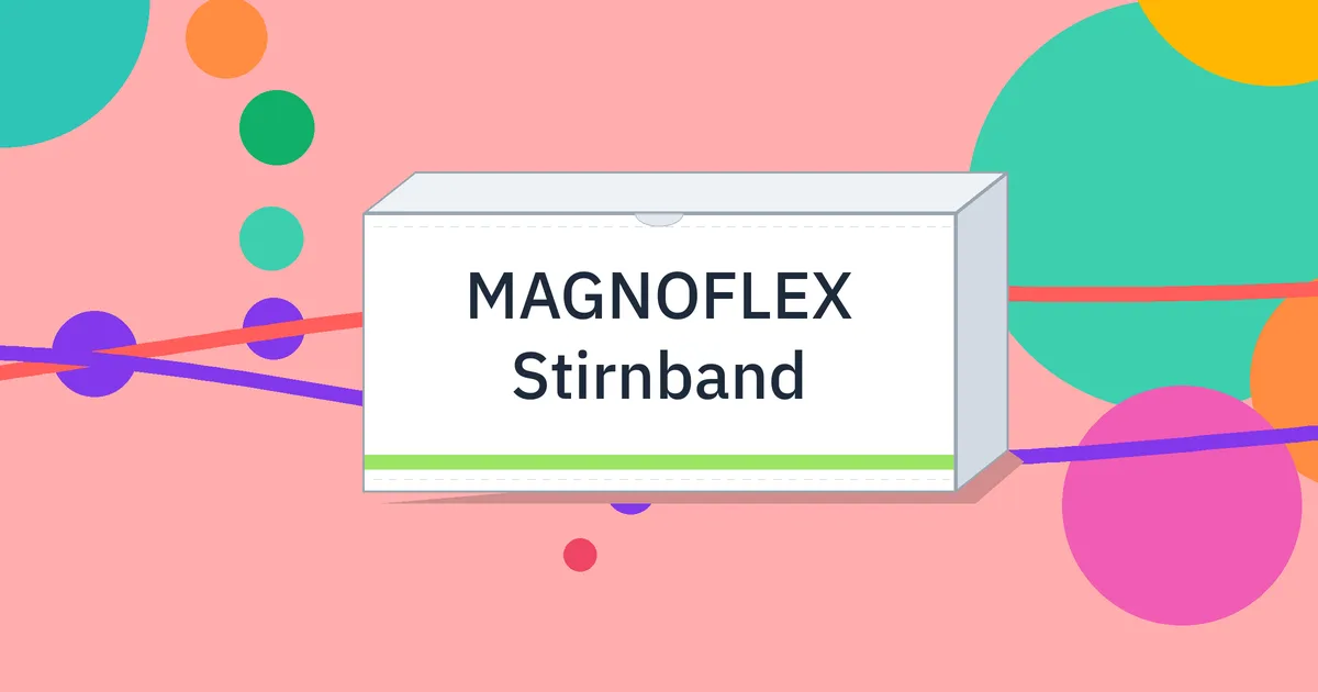 Symbolbild: Packung mit der Aufschrift MAGNOFLEX Stirnband (PZN 08525771) – Verfügbarkeit und Bezug in Apotheken in Frankfurt am Main