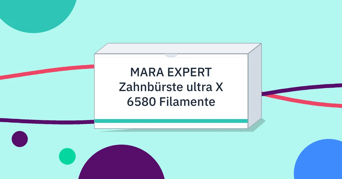 Symbolbild: Packung mit der Aufschrift MARA EXPERT Zahnbürste ultra X 6580 Filamente (PZN 19831005) – Verfügbarkeit und Bezug in Apotheken in Frankfurt am Main