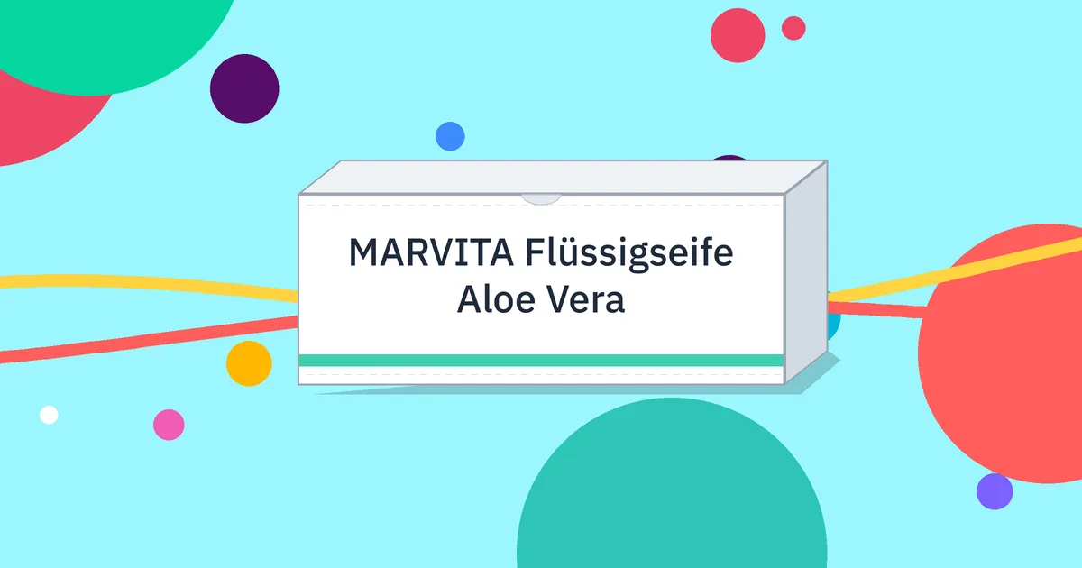 Symbolbild: Packung mit der Aufschrift MARVITA Flüssigseife Aloe Vera (PZN 10778806) – Verfügbarkeit und Bezug in Apotheken in Frankfurt am Main