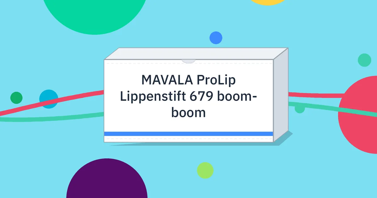 Symbolbild: Packung mit der Aufschrift MAVALA ProLip Lippenstift 679 boom-boom (PZN 18449172) – Verfügbarkeit und Bezug in Apotheken in Frankfurt am Main