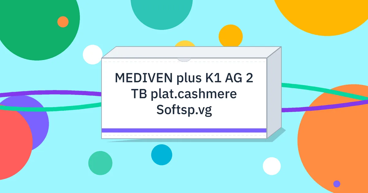 Symbolbild: Packung mit der Aufschrift MEDIVEN plus K1 AG 2 TB plat.cashmere Softsp.vg (PZN 15059944) – Verfügbarkeit und Bezug in Apotheken in Frankfurt am Main