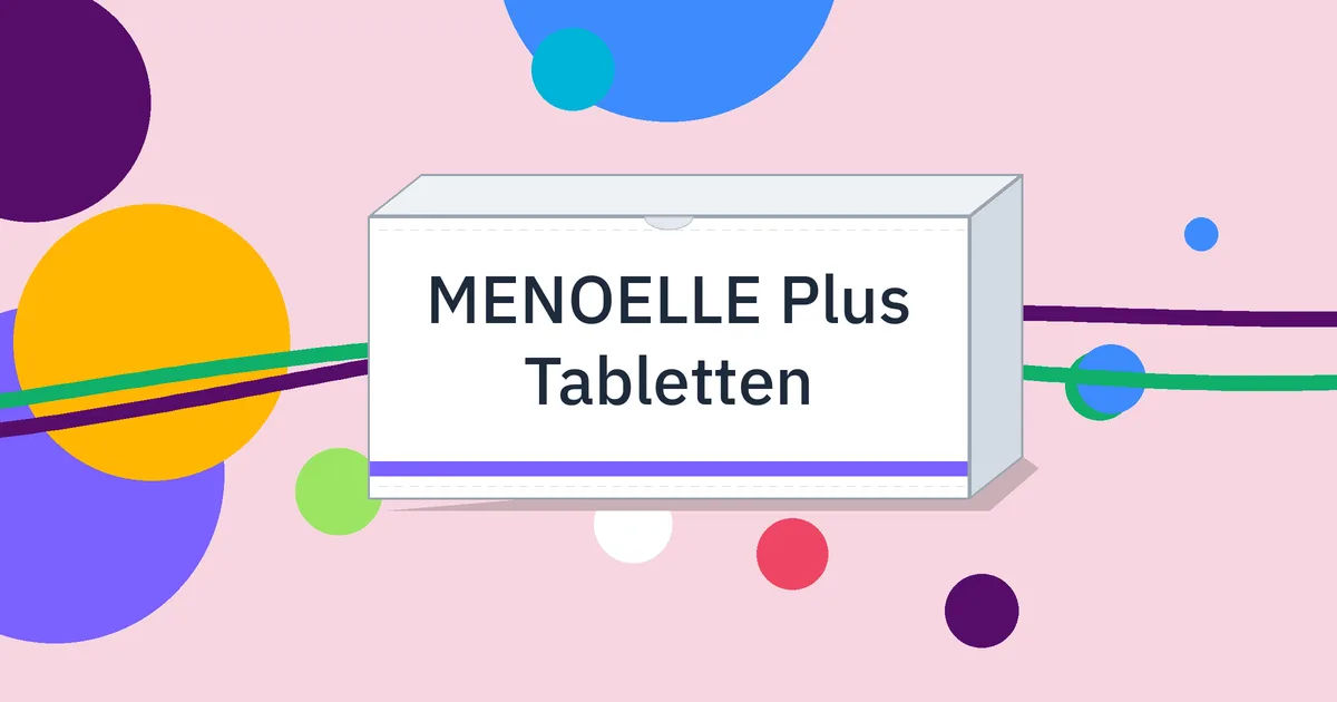 Symbolbild: Packung mit der Aufschrift MENOELLE Plus Tabletten (PZN 18300458) – Verfügbarkeit und Bezug in Apotheken in Frankfurt am Main