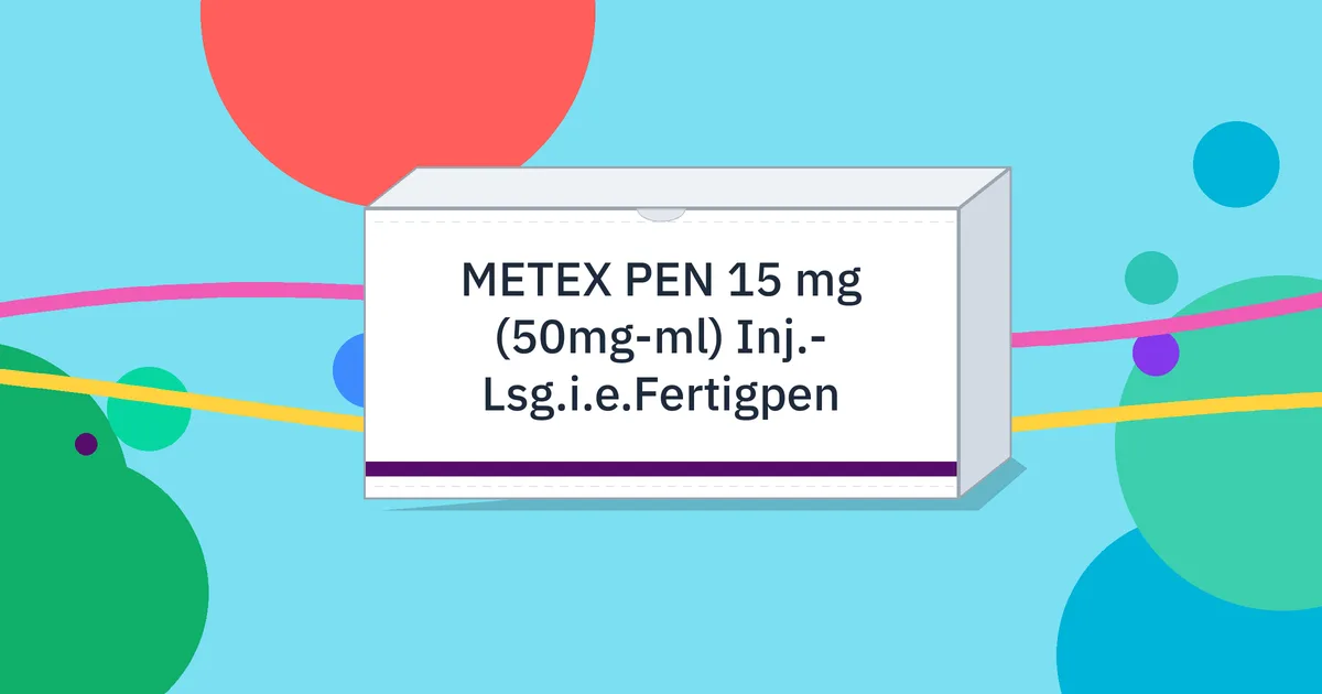 Symbolbild: Packung mit der Aufschrift METEX PEN 15 mg (50mg-ml) Inj.-Lsg.i.e.Fertigpen (PZN 09668260) – Verfügbarkeit und Bezug in Apotheken in Frankfurt am Main