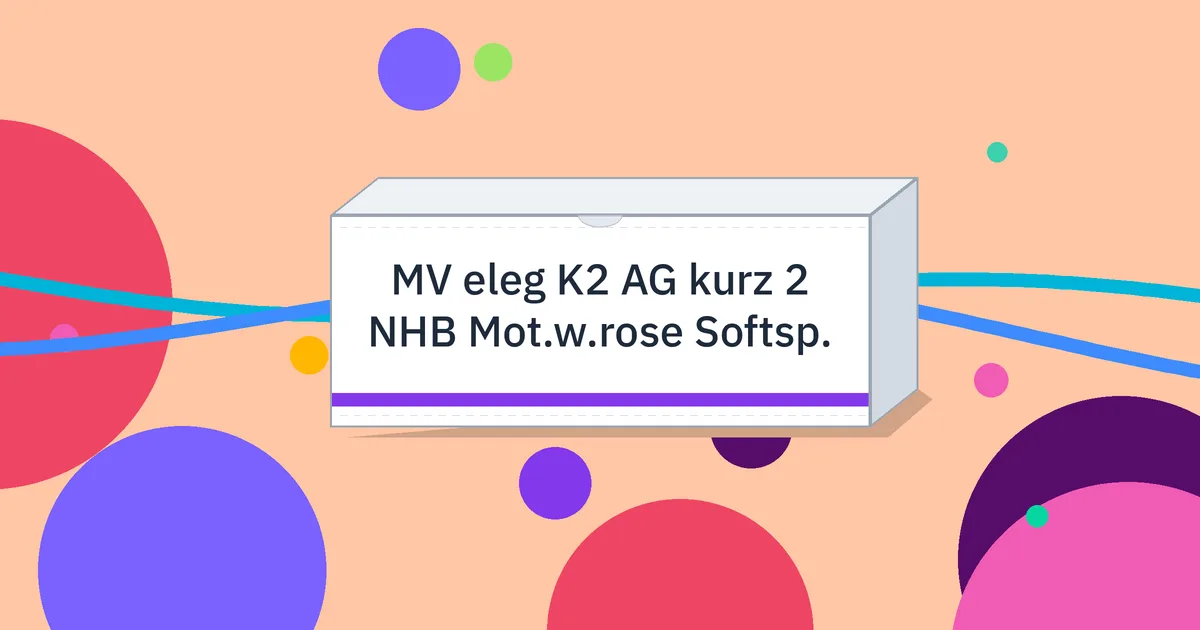 Symbolbild: Packung mit der Aufschrift MV eleg K2 AG kurz 2 NHB Mot.w.rose Softsp. (PZN 15712574) – Verfügbarkeit und Bezug in Apotheken in Frankfurt am Main
