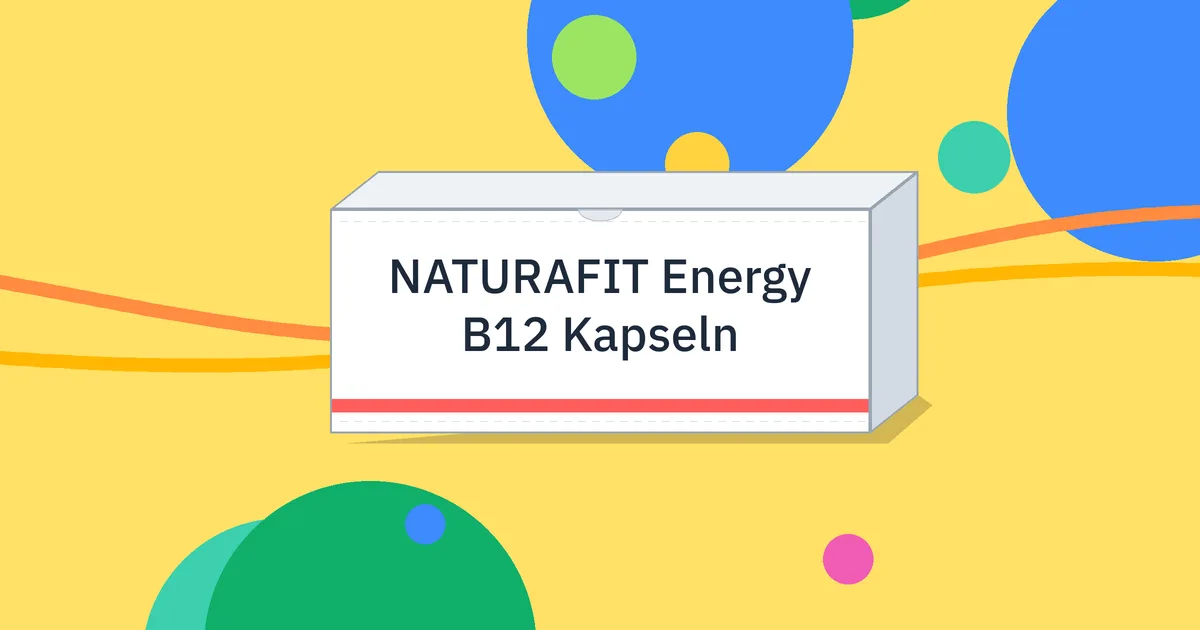 Symbolbild: Packung mit der Aufschrift NATURAFIT Energy B12 Kapseln (PZN 13058478) – Verfügbarkeit und Bezug in Apotheken in Frankfurt am Main