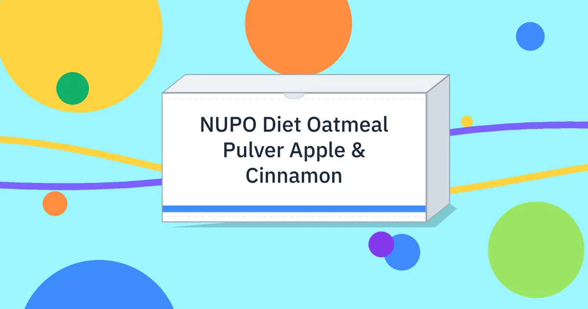 Symbolbild: Packung mit der Aufschrift NUPO Diet Oatmeal Pulver Apple & Cinnamon (PZN 20895045) – Verfügbarkeit und Bezug in Apotheken in Frankfurt am Main