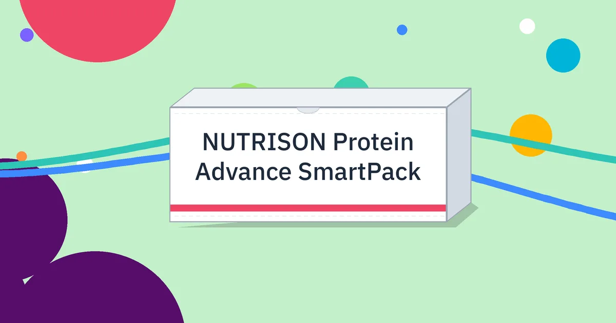 Symbolbild: Packung mit der Aufschrift NUTRISON Protein Advance SmartPack (PZN 20335501) – Verfügbarkeit und Bezug in Apotheken in Frankfurt am Main